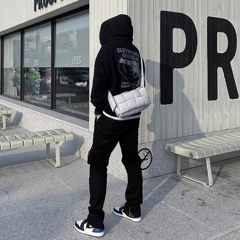 Splice Function Wind Zipper Bell Bottoms For Men - Muhaab